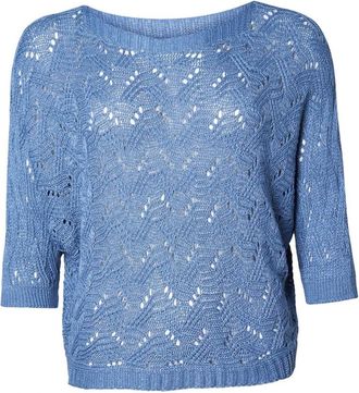 Lind Femme, Pulls, Bleu, Taille: 42/44 FR LiGigi Knit Pullover