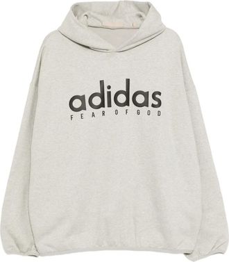 adidas Hoodie mit Logo - Grau
