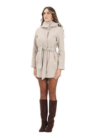 Jacqueline de Yong Manteau court beige femme M, beige, XL