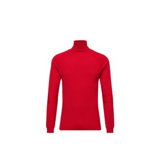 Moncler Moncler Wool Blend Polo Neck Jumper, Men, Red, Size: 3xl