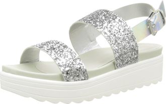 Victoria Victoria Herren Sandalia Hebilla Glitter Plataforma Niedrige Sneaker, Silber 14 Plata, 39 EU