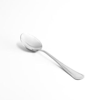 Zanetti Lot de 12 cuill&egrave;res &agrave; soupe en acier inoxydable 18/C, mod&egrave;le Leonardo, lot de 12 pi&egrave;ces, fabriqu&eacute;es en Italie