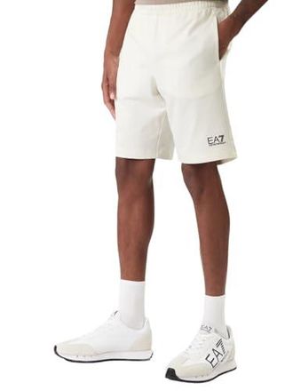 Emporio Armani EA7 8NPS65 Bermuda en coton pour homme, Sugar Swizzle, 3XL
