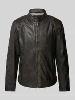 Gipsy Lederjacke mit Rei&szlig;verschlusstaschen Modell Chesney