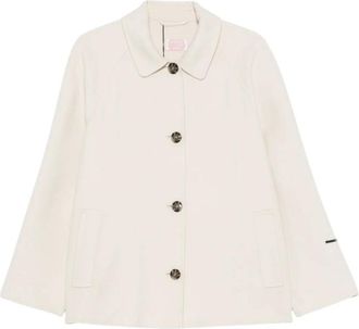 Marina Rinaldi Femme, Vestes, Blanc, Taille: 46 FR Manteau droit