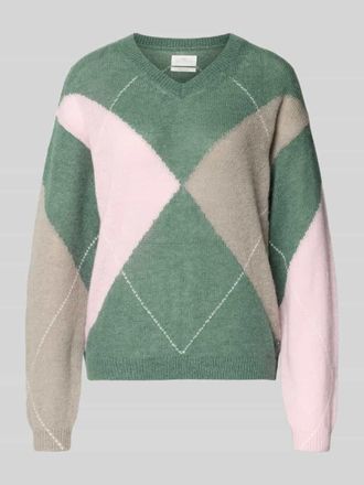 Fynch-Hatton Wollpullover mit gerippten Abschl&uuml;ssen