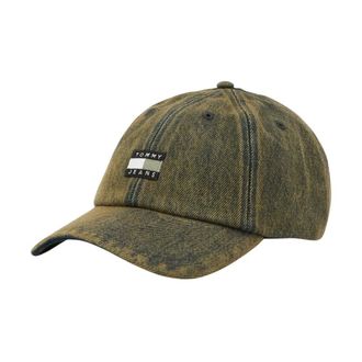 Tommy Jeans unisex, Accessoires, Vert, Taille: ONE Size Heritage Denim Baseball Cap