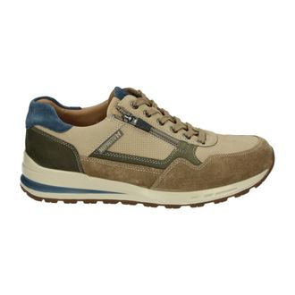 Mephisto Casual Leder Sneakers Taupe - - Shoes - Herren - Beige - 44 EU