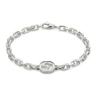 Gucci Interlocking G Kettenglied-Armband - - Accessories - Damen - Grau - 56 MM