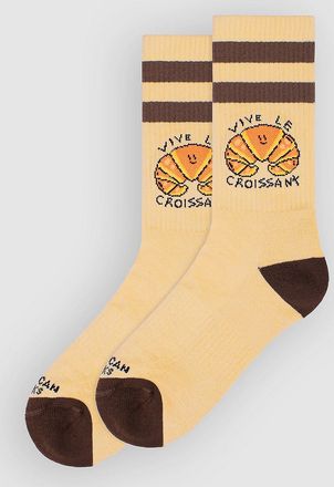 American Socks Vive Le Croissant - Mid High Socken beige