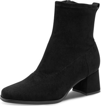 Tamaris Comfort Damen Stiefeletten Spitz mit Blockabsatz, Schwarz (Black), 38 EU