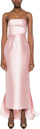 Solace London Femme, Robes, Rose, Taille: 38 FR Camellia Strapless Draped Gown
