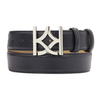 Kazar Femme, Accessoires, Bleu, Taille: 80 CM Ceinture bleu marine avec boucle d&eacute;corative