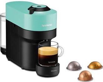 Nespresso Machine à Café Krups Vertuo POP Vert Cafetière à Capsules YY4887FD