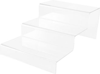 NUOBESTY OSALADI Dreischichtiges Acryl Schuhregal f&uuml;r High Heels Transparentes Aufbewahrungs und Displayregal Multifunktionaler Schuhst&auml;nder f&uuml;r Wohnzimmer und