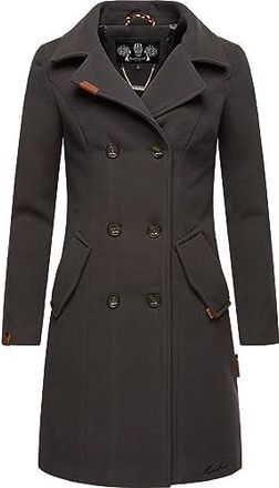 Marikoo Nanakoo manteau dhiver trench style parka pour femme Anthracite S
