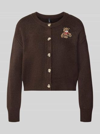 Only Relaxed Fit Strickpullover mit Stickerei Modell TEDDY