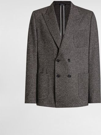 Dolce & Gabbana Zweireihige Jacke Portofino Aus Jersey - Mann Anz&uuml;ge Und Blazer Mehrfarbig 56