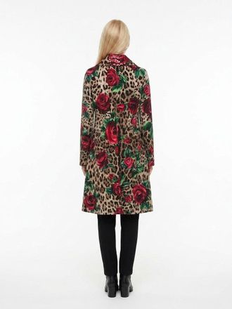 Dolce & Gabbana Womens Multicolor Wool Coat Clothing