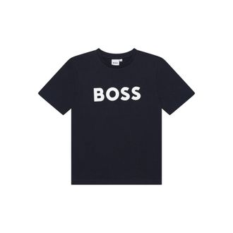 HUGO BOSS T-Shirt J25P24 S Dunkelblau Regular Fit