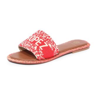 De Siena shoes Saint Tropez Beads Red Sandal - - Shoes - Damen - Rot - 38 EU