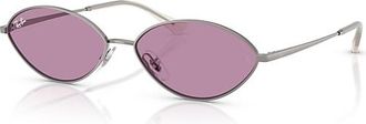 Ray-Ban Kai Bio-based Sonnenbrillen Gunmetal Fassung Violett Glas 59-15
