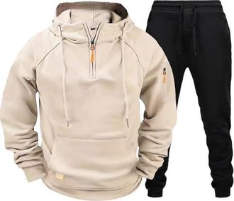 Generic Surv&ecirc;tement Homme &agrave; Capuche,Ensemble Jogging Homme 2 Pi&egrave;ces Sweat-Shirt &Agrave; Capuche Et Pantalon V&ecirc;tement De Sport Casual Mode Surv&ecirc;tement Homme Ensemble