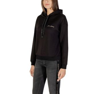 A|X Armani Exchange Viscose-Blend Hoodie - Black