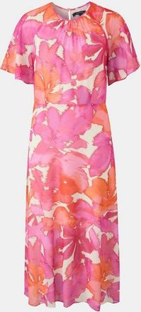 Comma Midikleid Kleid Midi-Kleid mit All-over-Print