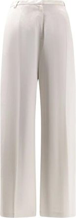 Alysi Femme, Pantalons, Blanc, Taille: 38 FR Wide Leg Pantalons