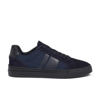Baldinini Wildleder- und Stoff-Sneaker - - Shoes - Herren - Blau - 45 EU
