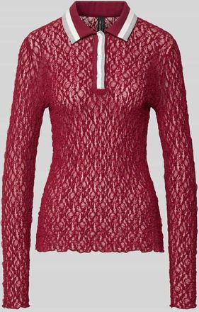 Marc Cain Slim Fit Longsleeve im semitransparenten Design