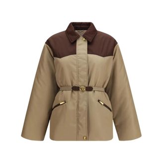 Versace G&uuml;rtelmantel - - Coats - Damen - Beige - XL