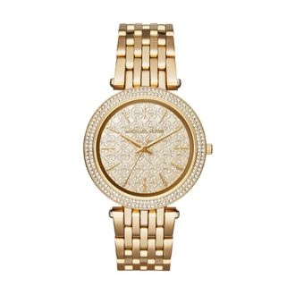 Michael Kors Darci Pav&eacute; Uhr - - Accessories - Damen - Gelb - ONE SIZE