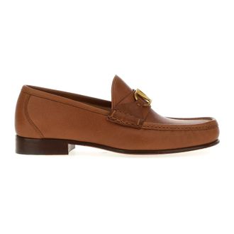Valentino Garavani VLogo Signature Buffalo Loafer - - Shoes - Herren - Braun - 41 EU