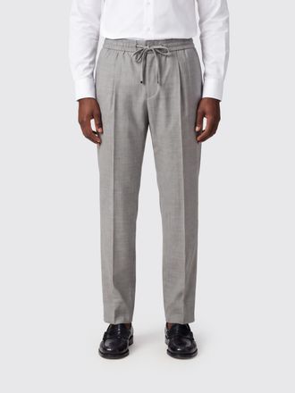 Dolce & Gabbana Straight-Hose aus Schurwolle mit Bundfalten und Kordelzug in der Taille