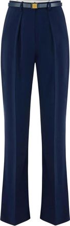 Elisabetta Franchi Damen, Hosen, Blau, LGr&ouml;&szlig;e