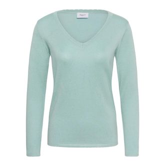 Saint Tropez MilaSZ V-Ausschnitt Pullover - - Knitwear - Damen - Gr&uuml;n - M