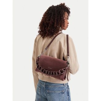 Coccinelle Handtasche Coccinelle P6P Boheme Suede Bimaterial E1 P6P 12 01 01 Dunkelrot