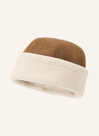 Loevenich Loevenich Hut In Lederoptik Mit Teddyfell braun