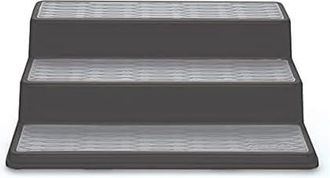 Copco Anthrazit K&uuml;chenschrank-Organizer, 38,1 cm, rutschfest, 3-st&ouml;ckig, Kunststoff, ideal f&uuml;r Lebensmittel, Dosen, Kosmetik, Werkzeuge, 15 x 9 x 3,5 cm