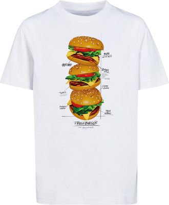 Mister Tee Herren Kids Triple Burger Tee White, 158/164