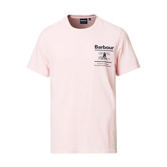 Barbour Maritimes Baumwoll-T-Shirt - - Tops - Herren - Rosa - L