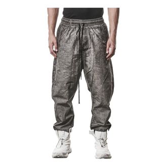 Thom Krom Homme, Pantalons, Noir, Taille: L Pantalon Cavallo Basso en Coton
