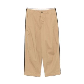 Nine In The Morning Homme, Pantalons, Beige, Taille: M Pantalon &agrave; rayures lat&eacute;rales Damiano Squad