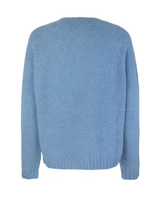 Max Mara Womens Jumper Ghiacci Azzurra Alpaca-Blend Cascade Blue Alpaca (vicugna Pacos) Jumpers Sweater