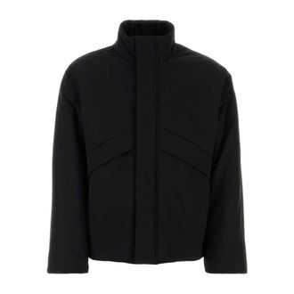 Ferragamo Steppjacke mit hohem Kragen - - Jackets - Herren - Schwarzk - M