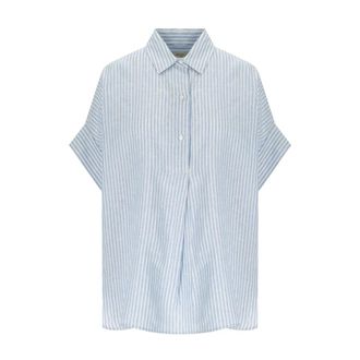 Max Mara Femme, Blouses et Chemises, Bleu, Taille: 36 FR Verve Blouse