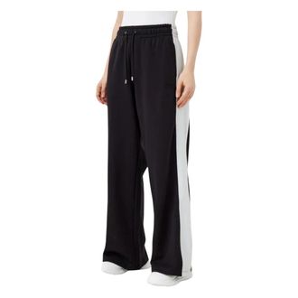 HUGO BOSS Weite Bein Schwarze Baumwollhose - - Trousers - Damen - Schwarzk - M