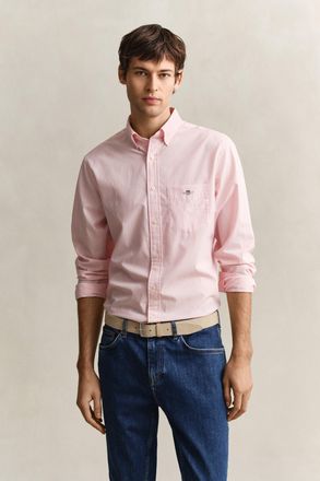 GANT Herren Banker Stripe Classic Popeline Hemd (XXXL) WASHED Rosa